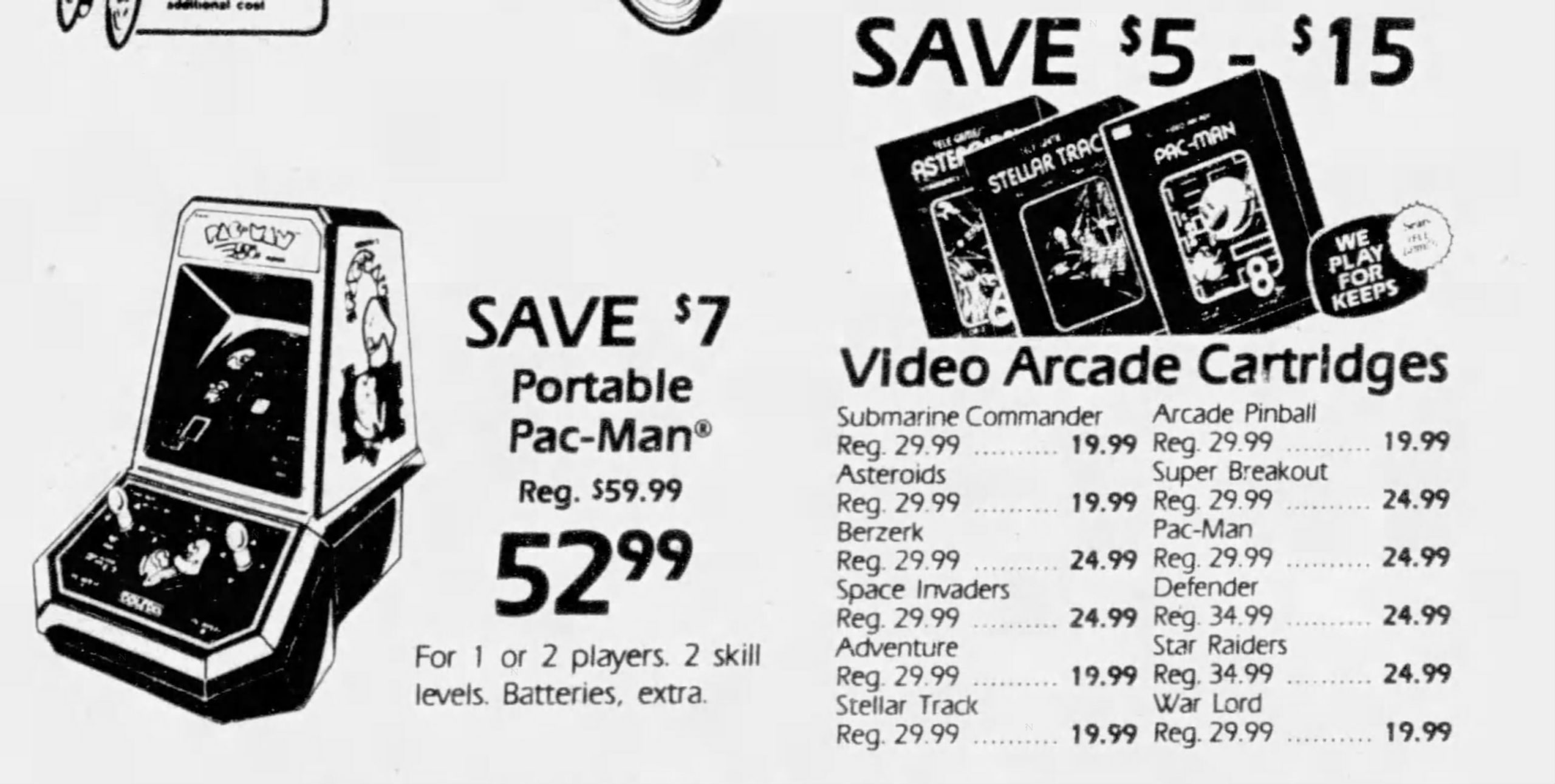 Atari VCS game release dates | Atari Archive